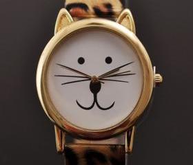 High Quality Cat Design Leopard Watch Watch Animal Watch For Women And ...