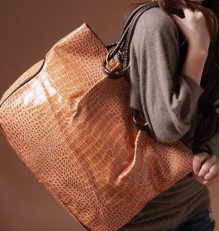 Brown Square Design Pattern Bag For Women-khaki Patent Leather Bag on ...